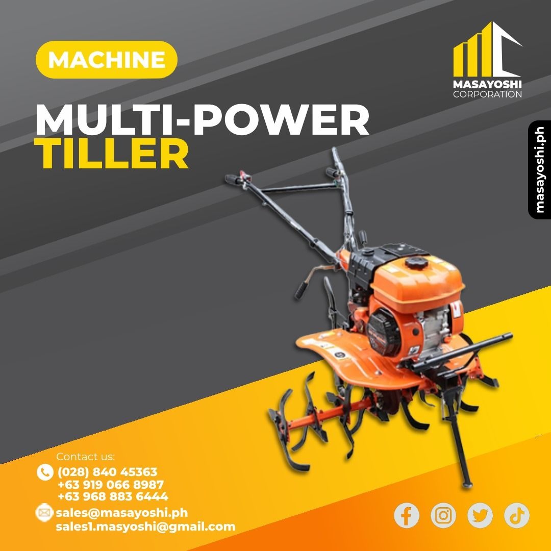 Gasoline Multi-Power Tiller with 7 implements | Power Tiller | Tiller ...