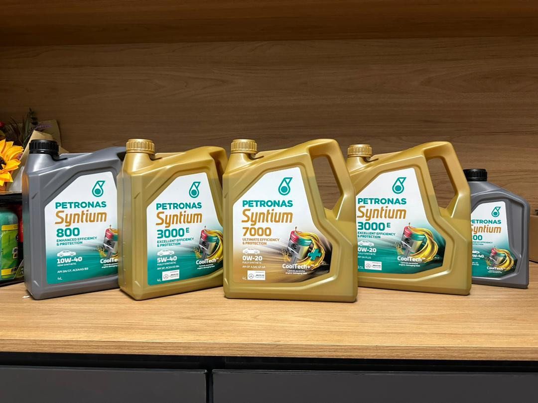 GENUINE PETRONAS SYNTIUM ENGINE OIL, Auto Accessories on Carousell