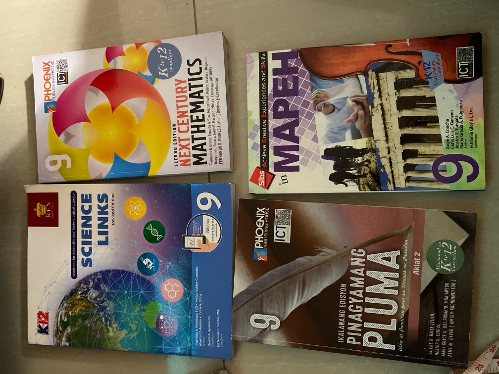 [GRADE 9] SCIENCE LINKS, NEXT CENTURY MATHEMATICS, PLUMA, MAPEH ...