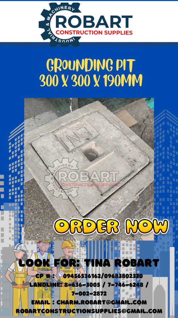 Grounding Pit 300 x 300 x 190mm, Commercial & Industrial, Construction ...