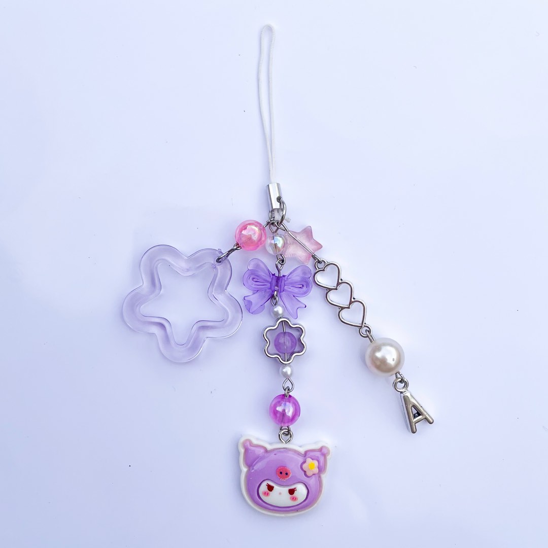 [Hand-made] Sanrio Kuromi Keychain, Women's Fashion, Jewelry ...