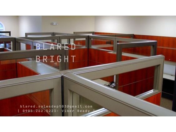 High Cubicle Divider Partition | Glass & Laminated - Office Partition ...
