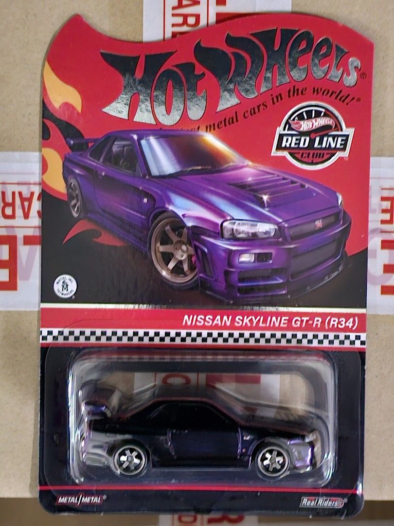 Hot Wheels Red Line Club (RLC) Exclusive 2024 Nissan Skyline GT-R (R34 ...