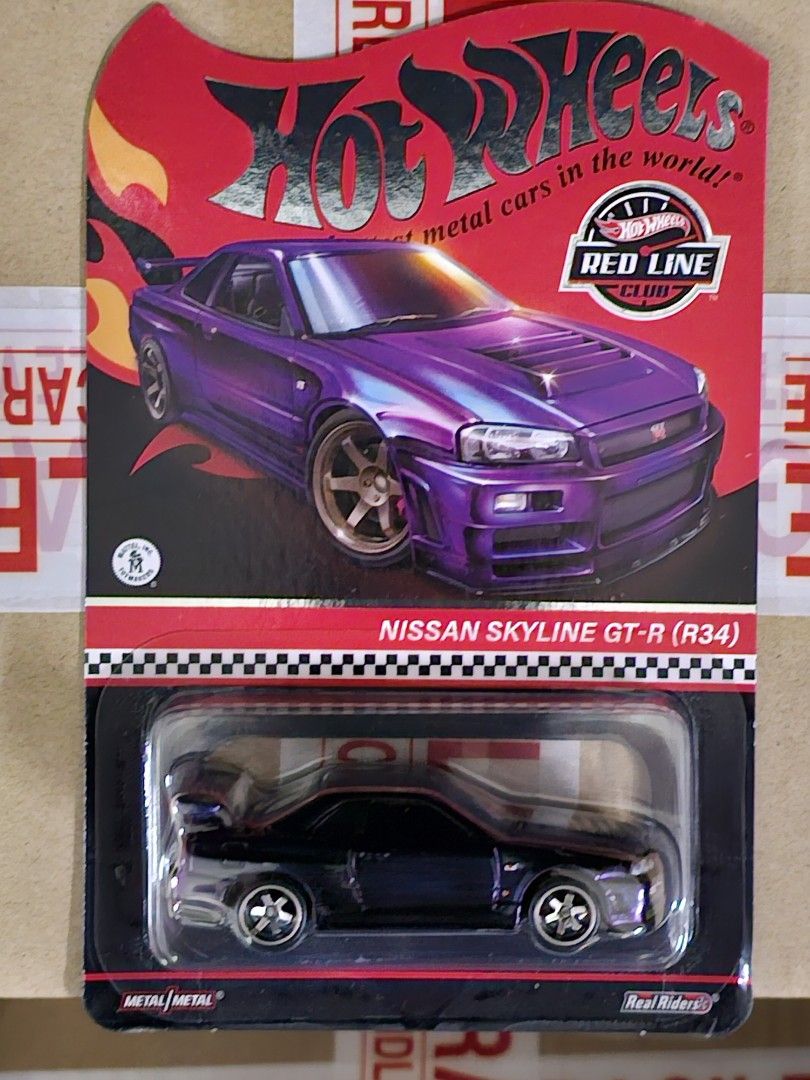 Hot Wheels Red Line Club (RLC) Exclusive 2024 Nissan Skyline GT-R (R34 ...
