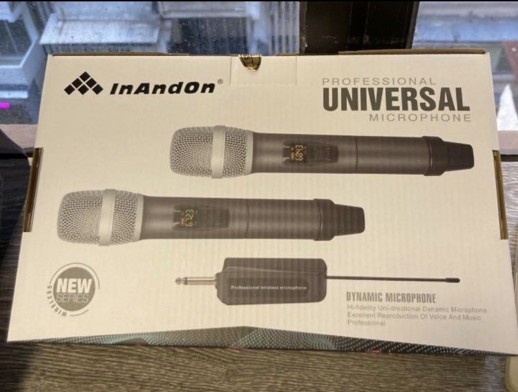 inandon 音王 麥克風 卡拉OK microphone, 音響器材, 咪高風/麥克風 - Carousell