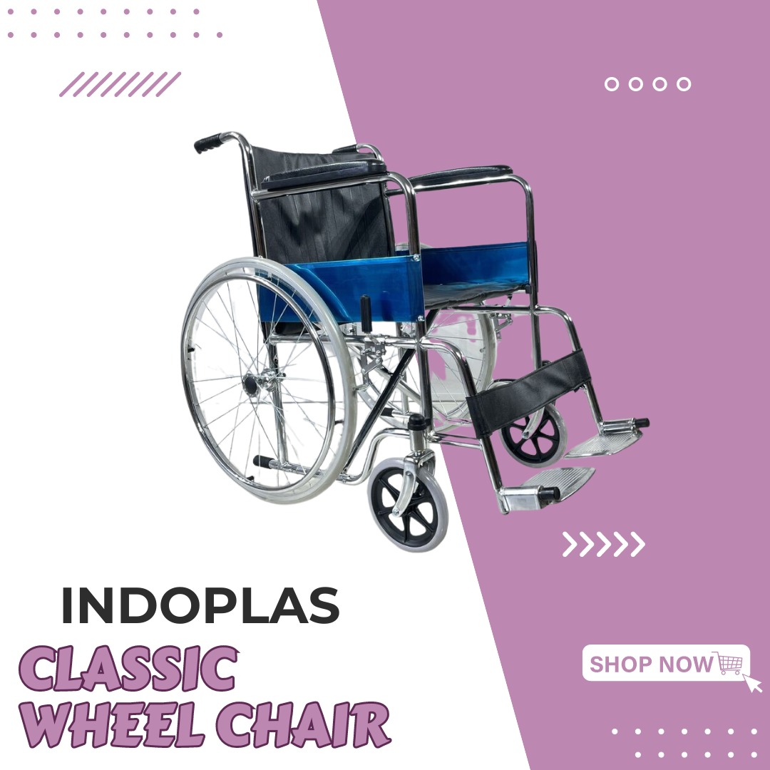 INDOPLAS CLASSIC WHEELCHAIR, Health & Nutrition, Assistive ...