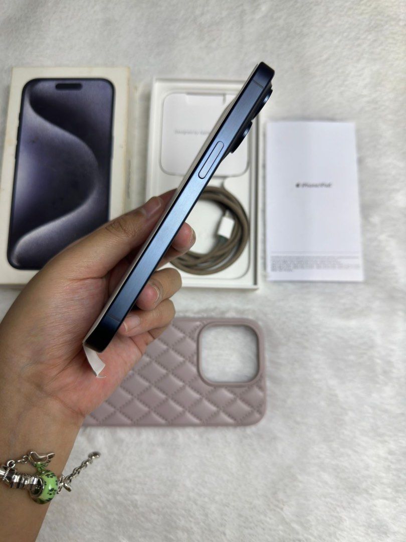 iPhone 15 Pro 128 GB Blue Titanium iBox, Telepon Seluler & Tablet ...