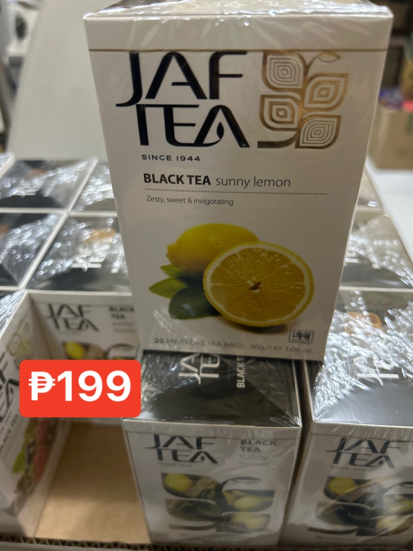 Jaf Tea Black Tea Sunny Lemon 20 tea bags, Health & Nutrition, Health ...