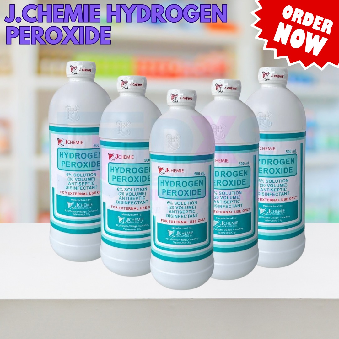 J.CHEMIE HYDROGEN PEROXIDE 6 % SOLUTION 500 ML, Health & Nutrition ...