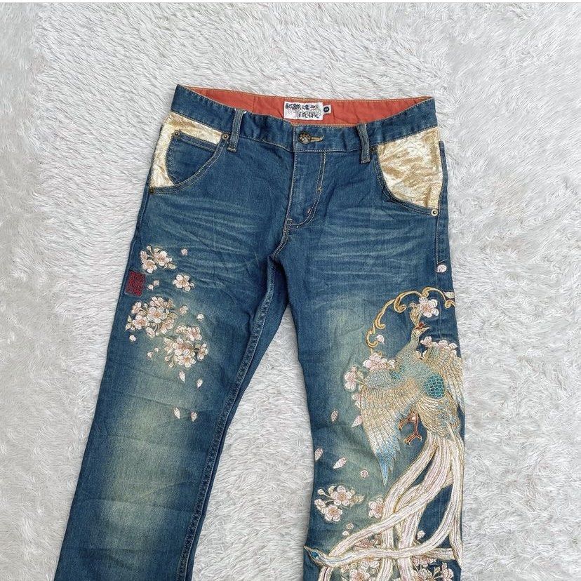 Karakuri Tamashii Eccentric Original Denim Embroidery Detail ...