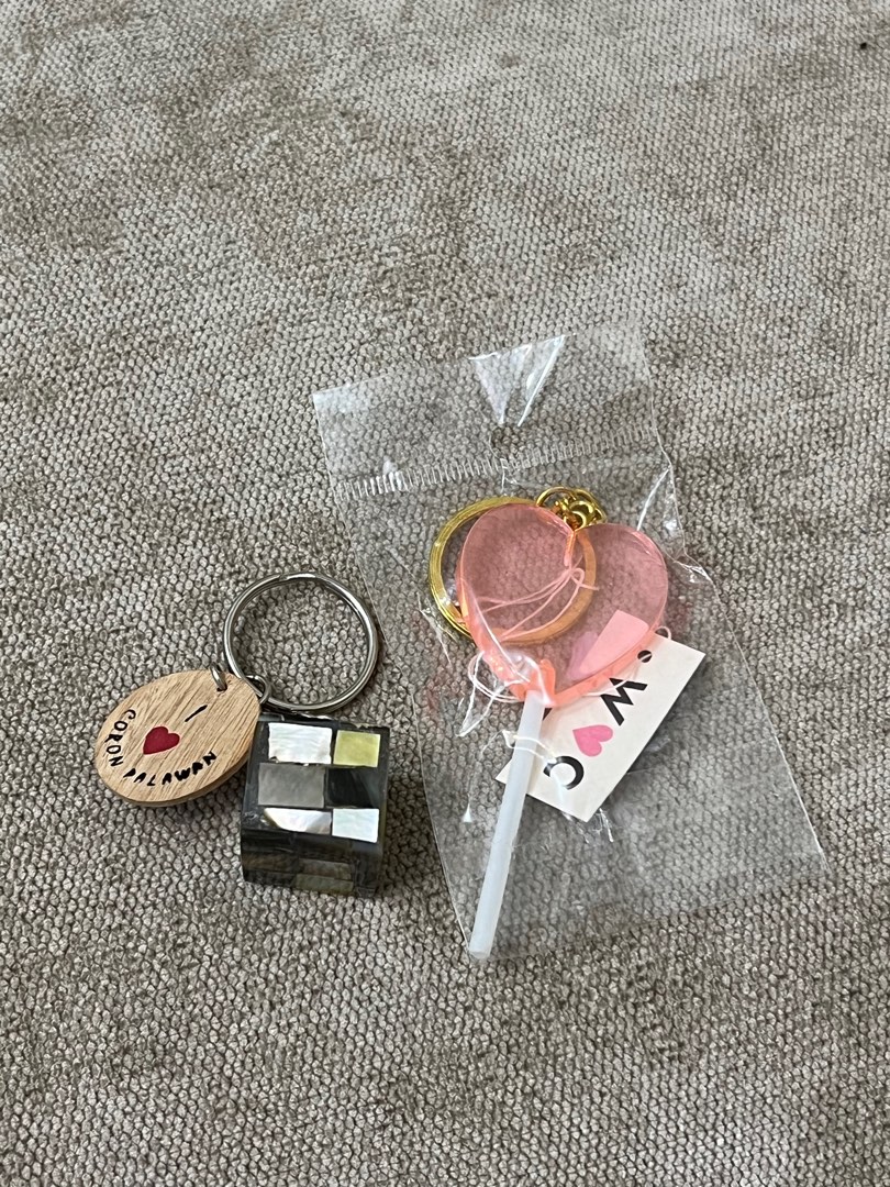 Lollipop heart Harajuku Japan keychain with free capiz, Everything Else ...