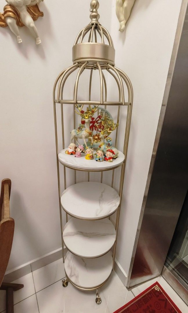 luxury bird cage rack/display, Furniture & Home Living, Furniture ...