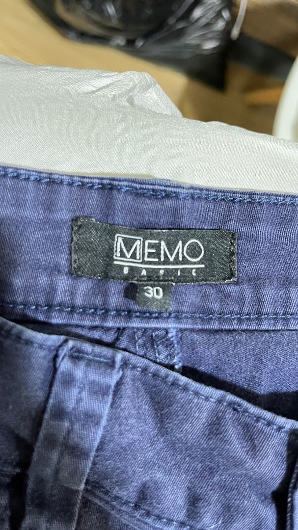 Men's Memo Blue Pants, Men's Fashion, Bottoms, Jeans on Carousell