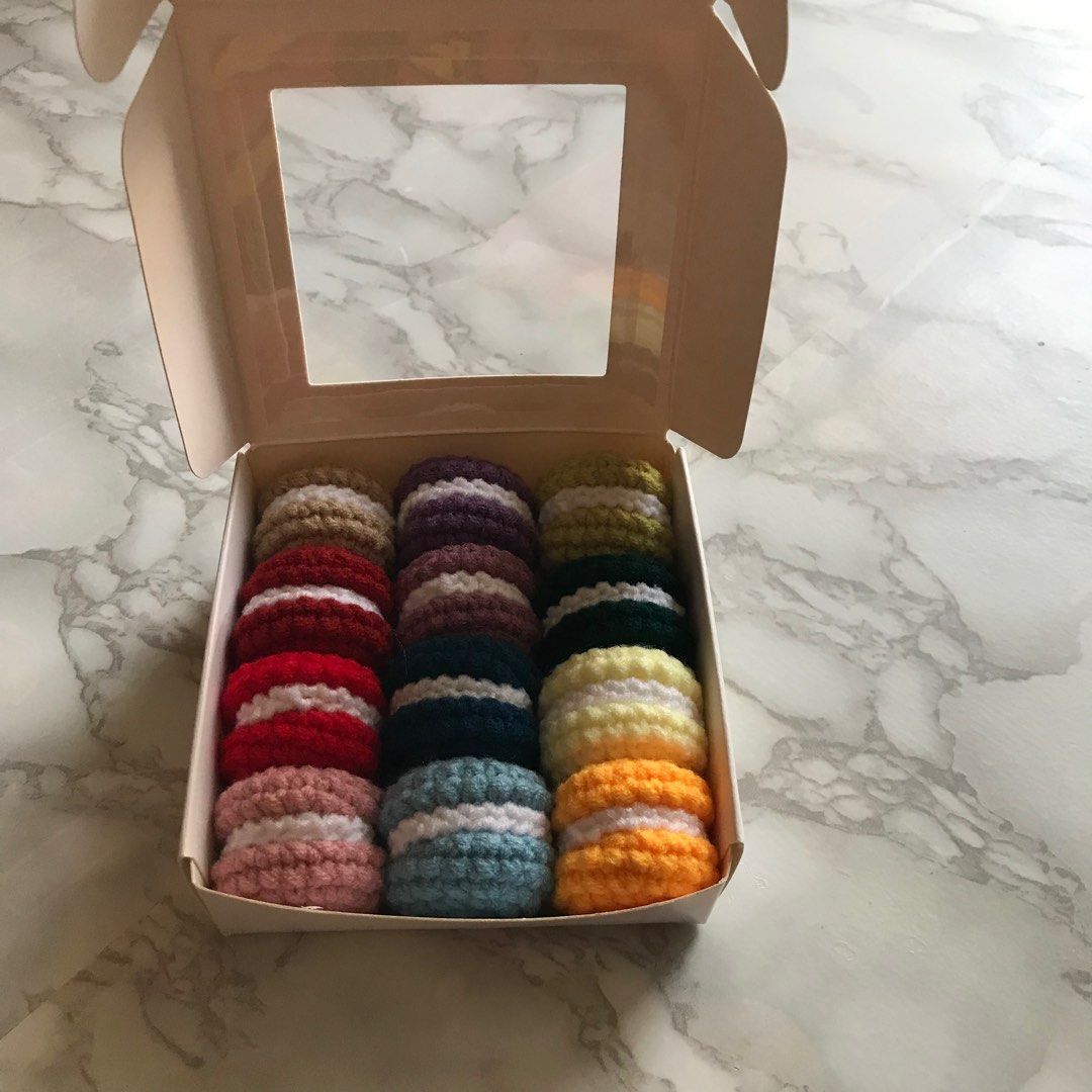 Mini macaroons crochet for kids, Hobbies & Toys, Toys & Games on Carousell