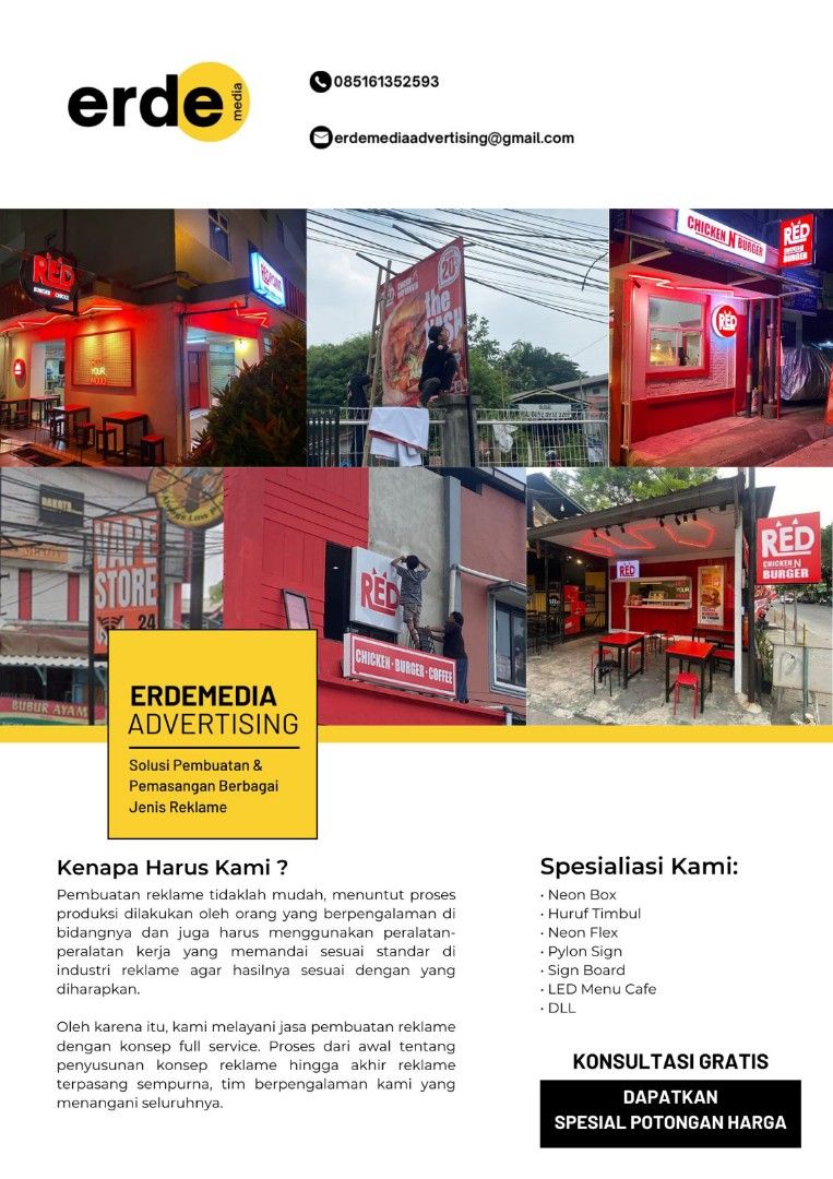 Neon Box • Reklame • Neon Flex • Sign Board, Barang Yang Dicari di ...