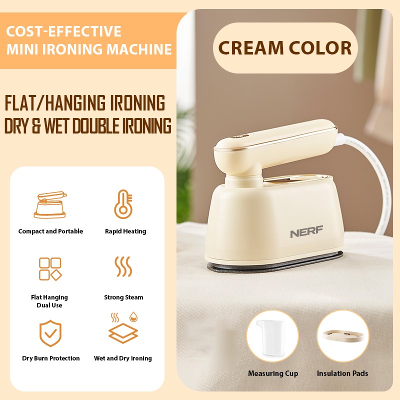 NERF Handheld Steam Iron Wet and Dry Ironing Clothes Steam Portable ...
