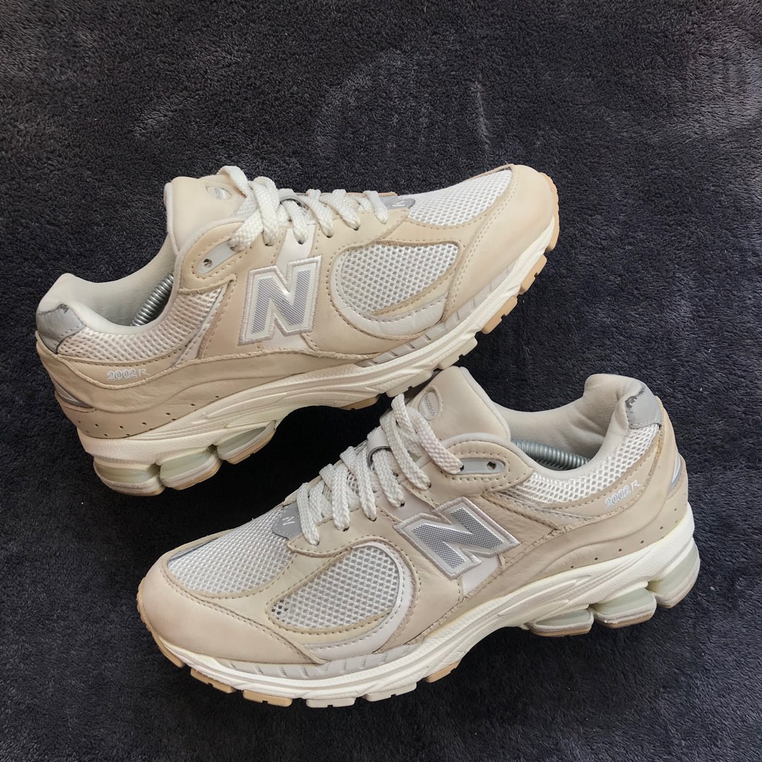 New balance 2002r cream and beige, Women's Fashion, Footwear, Sneakers ...