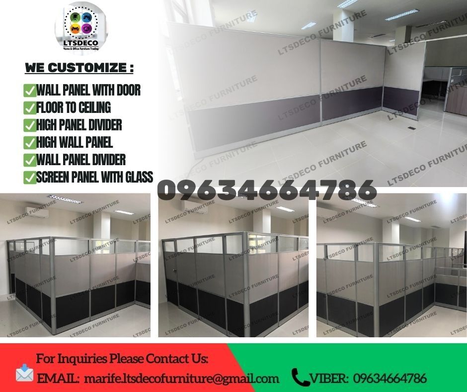 NEW HIGH PANEL OFFICE PARTITIONS, Furniture & Home Living, Office ...