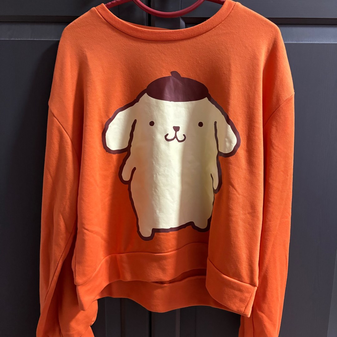 [NEW] SANRIO LICENSED POMPOMPURIN POM POM SWEATSHIRT ORANGE, Women's ...