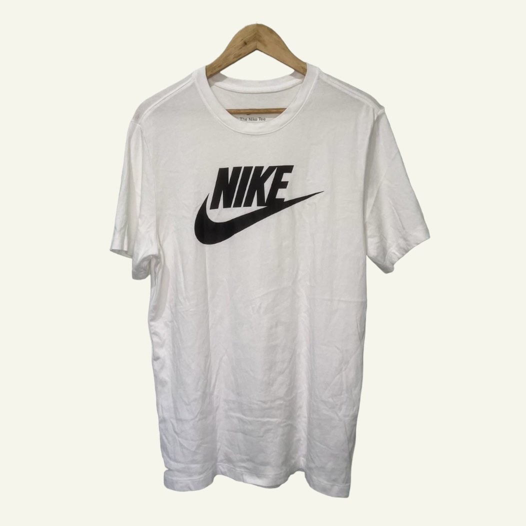 Nike Big Logo Tee - White, Men's Fashion, Tops & Sets, Tshirts & Polo ...