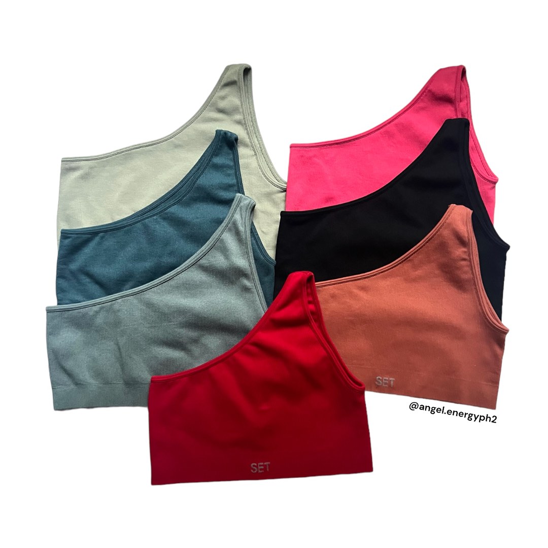 ‼️ONHAND‼️ Set Active ~ SCULPTFLEX® Ribbed One Shoulder Bras (Unpadded ...