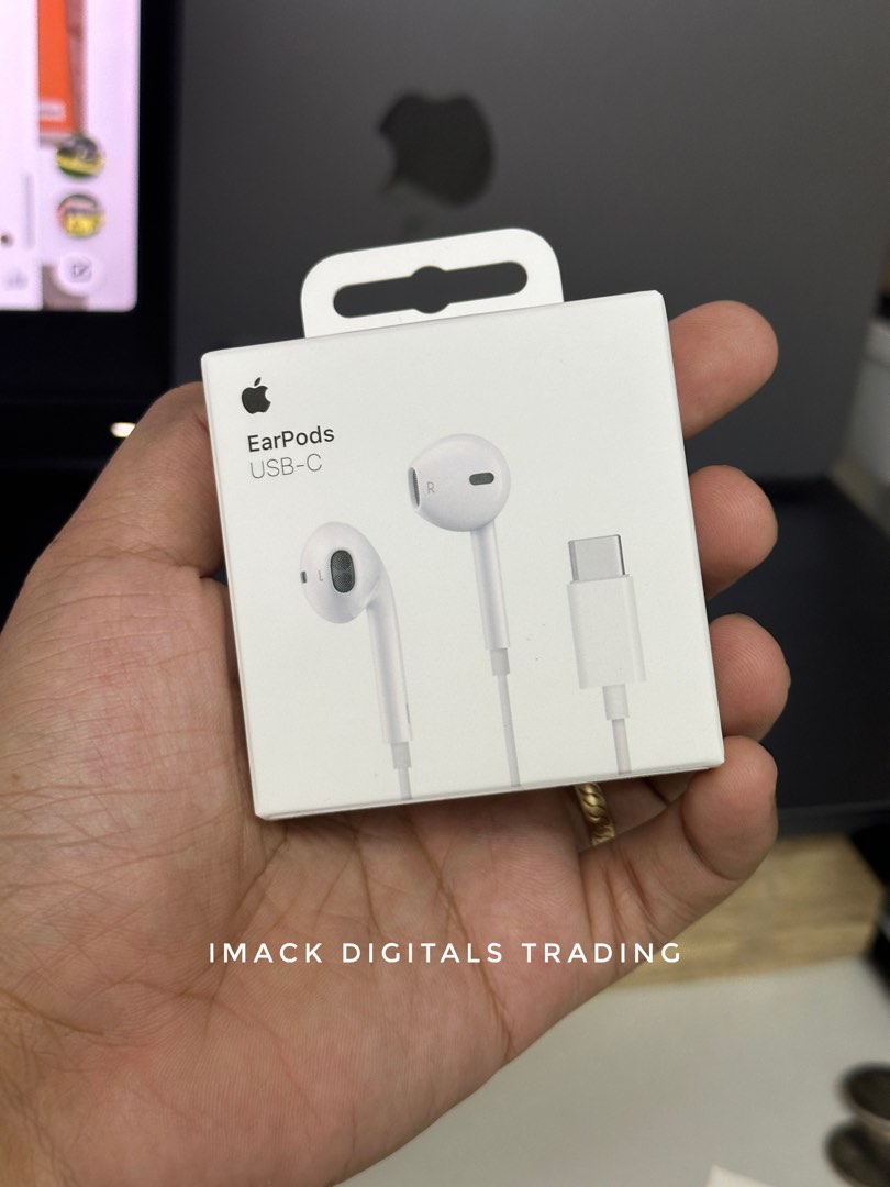 Original Apple USB-C EarPods ( FOR IPHONE 15 Series and iPad pro ...