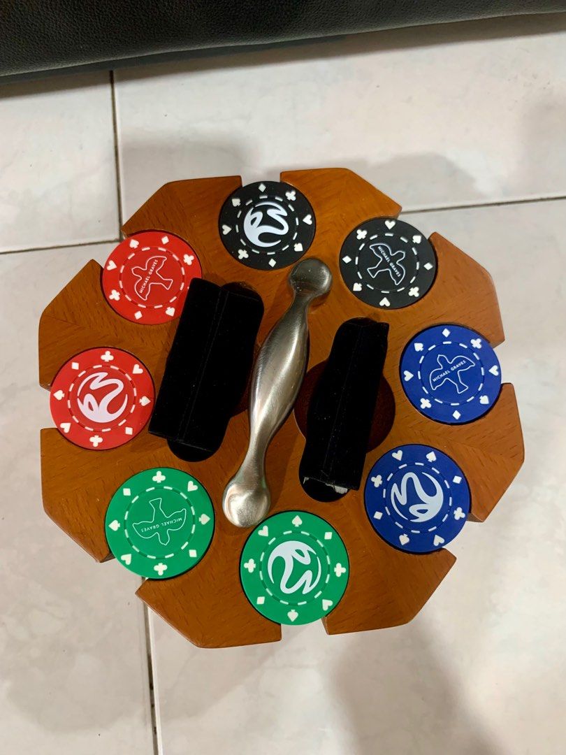 RWS Michael Graves Design Poker Chips Set with Wooden holder, Hobbies ...
