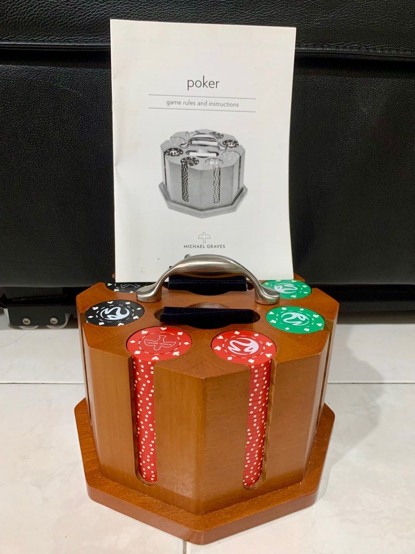 RWS Michael Graves Design Poker Chips Set with Wooden holder, Hobbies ...