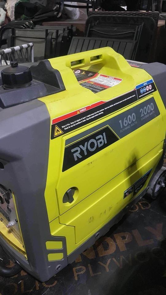 RYOBI INVERTER GENSET Model: RIG2000PCB, Furniture & Home Living, Home ...