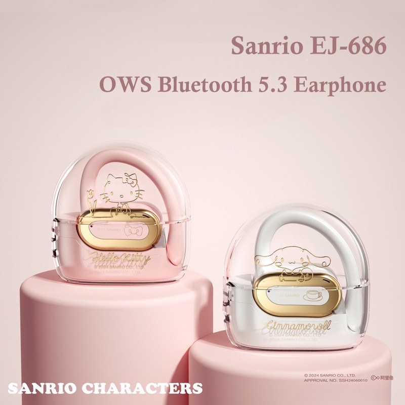 Sanrio Characters Wireless Bluetooth Earbuds Hello Kitty Cinnamoroll ...