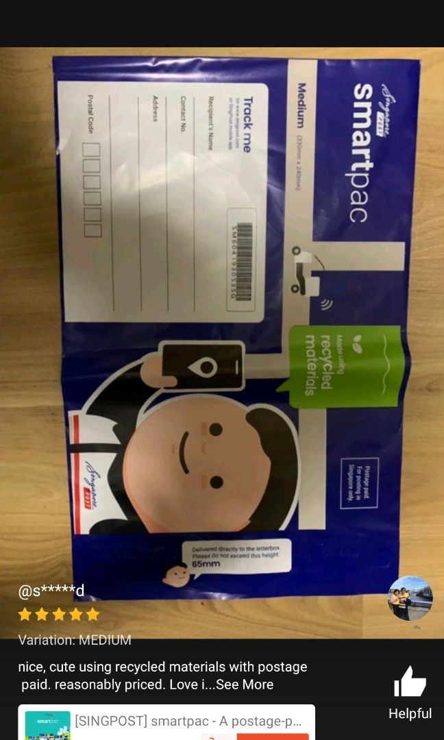 Singpost SmartPac Medium Smartpac, Hobbies & Toys, Stationery & Craft ...