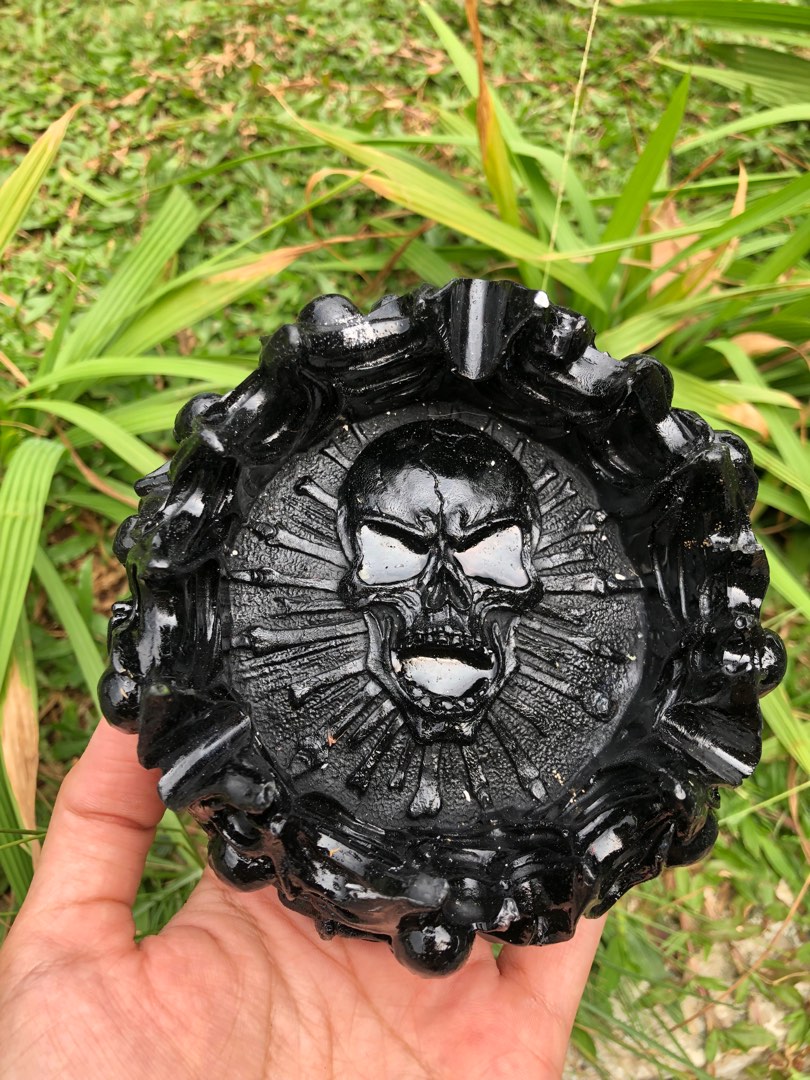 SKULL ASHTRAY/ ASBAK, Desain & Kerajinan Tangan, Alat & Bahan Kerajinan ...
