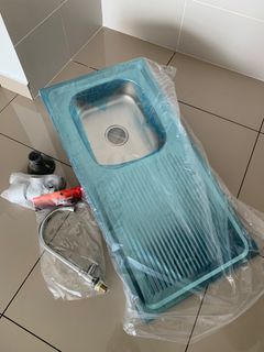 ISANO B200 865 x 500 x 185MM Stainless Steel Sink Bowl (Double Bowl ...