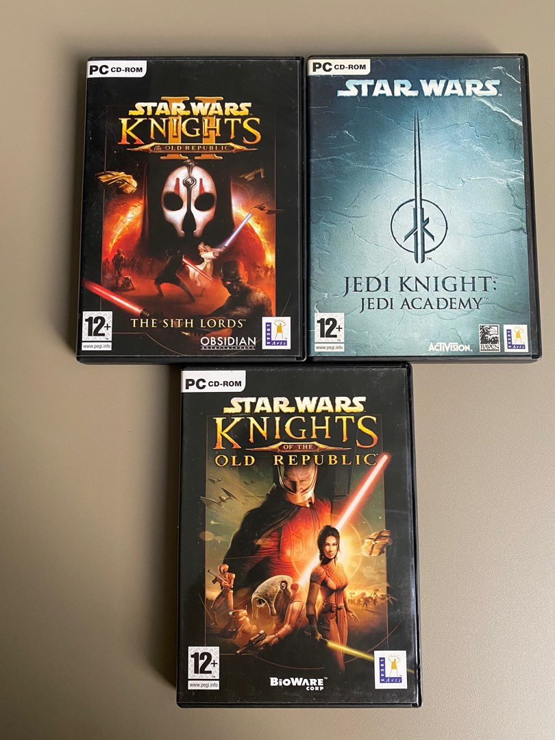 Star Wars PC CD-ROM Games (Jedi Knight Jedi Academy, Old Republic 2 The ...