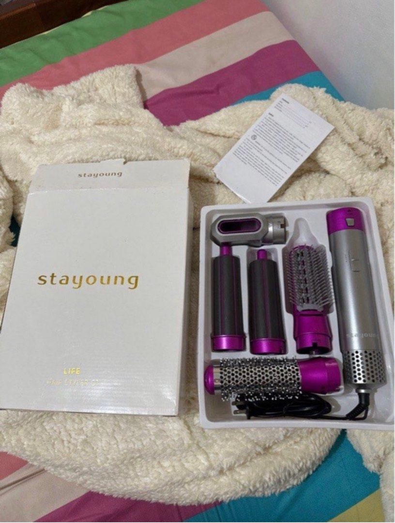 Stayoung 5 in 1 hair styler (curler, straightener, etc.), Beauty ...