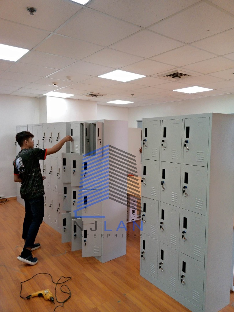 STEEL LOCKER OFFICE FURNITURE PARTITION, Furniture & Home Living ...