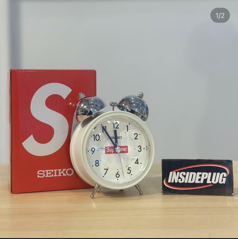 Supreme Seiko Alarm Clock, Furniture & Home Living, Home Decor, Clocks ...