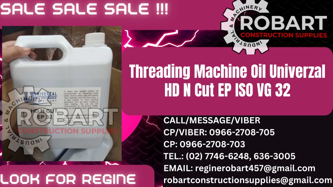 Threading Machine Oil Univerzal HD N Cut EP ISO VG 32, Commercial ...