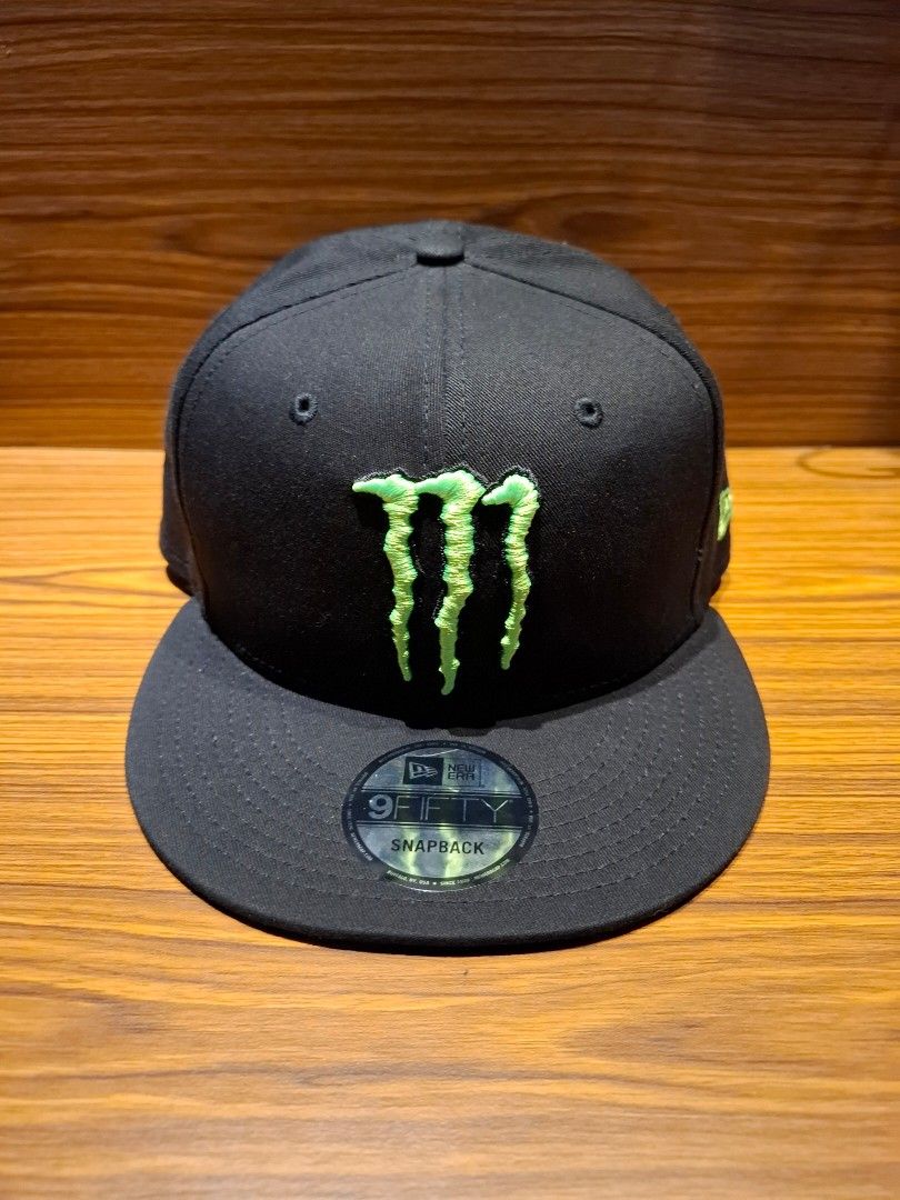 Topi New Era x Monster Energy, Fesyen Pria, Aksesoris, Topi di Carousell