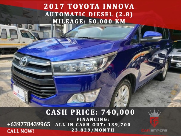 Toyota Innova 2017 2.8 E DIESEL Auto, Cars for Sale, Used Cars on Carousell
