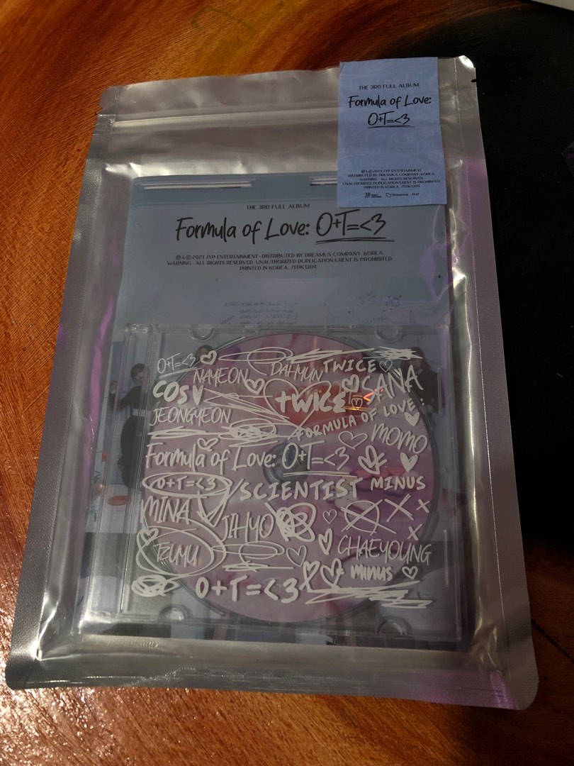 Twice Formula of Love Result File Version, Hobbies & Toys, Memorabilia ...