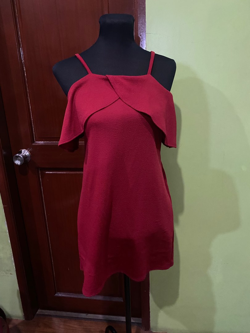 Ukay 2024 G red dress, Women's Fashion, Dresses & Sets, Dresses on ...