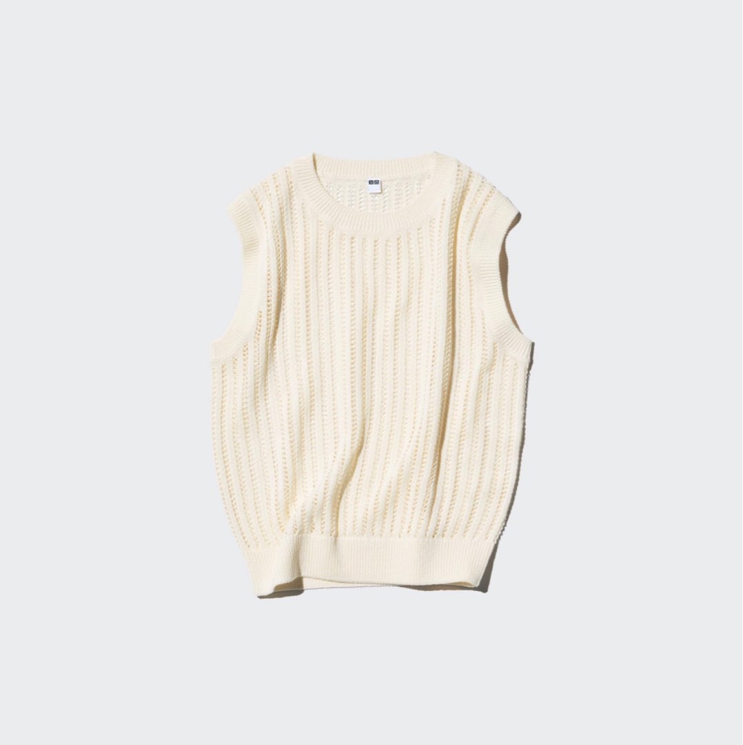 uniqlo mesh, Women's Fashion, Tops, Sleeveless on Carousell
