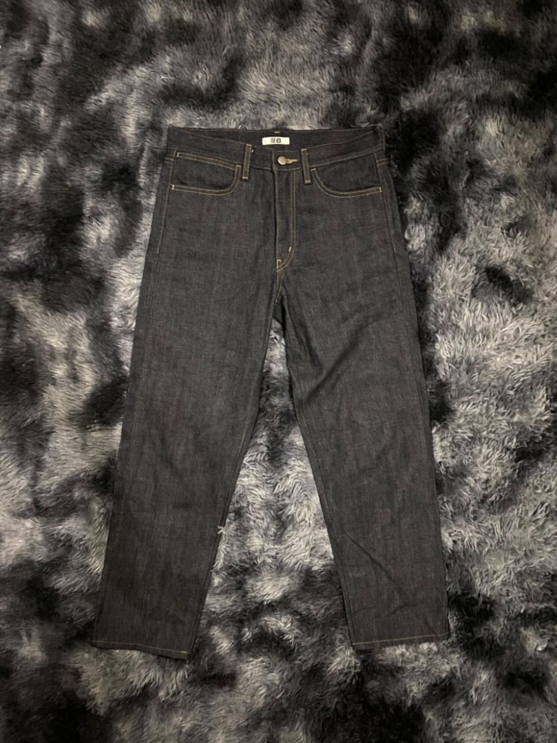 Uniqlo U Raw Selvedge jeans, Men's Fashion, Bottoms, Jeans on Carousell