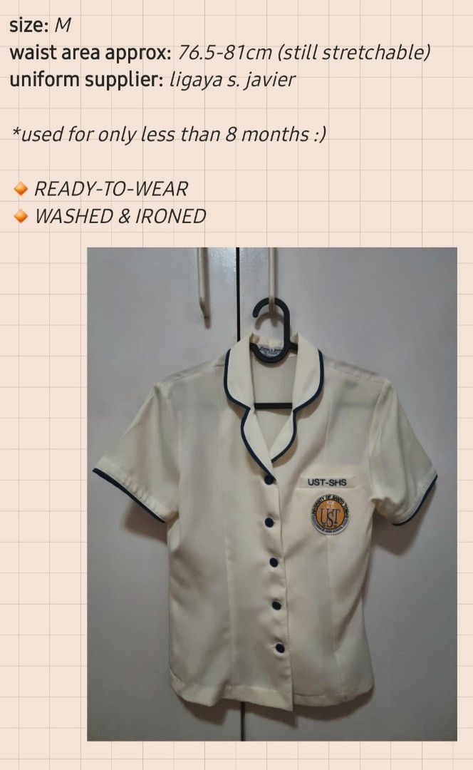 UST SHS Type A Uniform (Female), Women's Fashion, Tops, Others Tops on ...