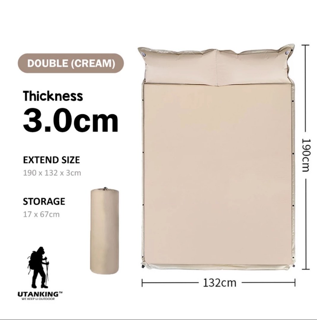 Utanking Inflatable Bed Queen, Sports Equipment, Hiking & Camping on ...