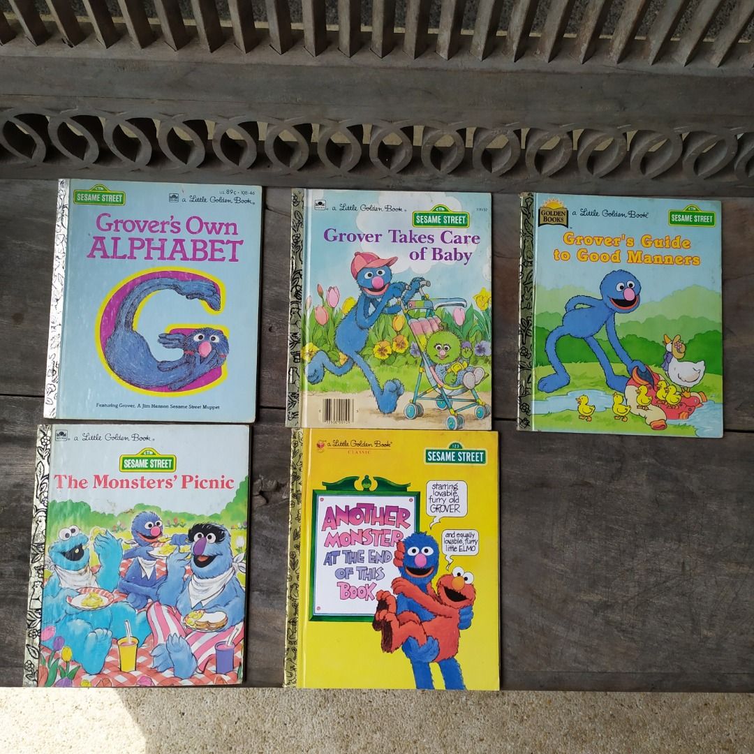 VINTAGE CLASSIC LITTLE GOLDEN BOOKS: Sesame Street Grover Monsters ...