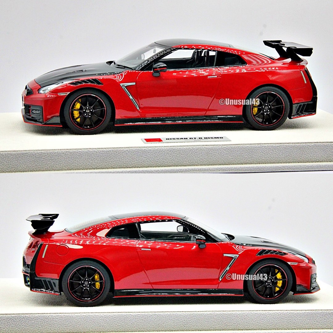 1/18 Make Up Model Nismo R35 GTR Vibrant Red Special Edition 2024 ...