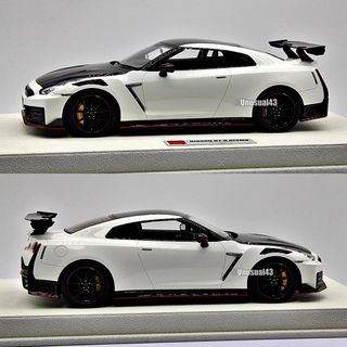 1/18 Make Up Model Nismo R35 GTR Ultimate Metal Silver Special Edition ...