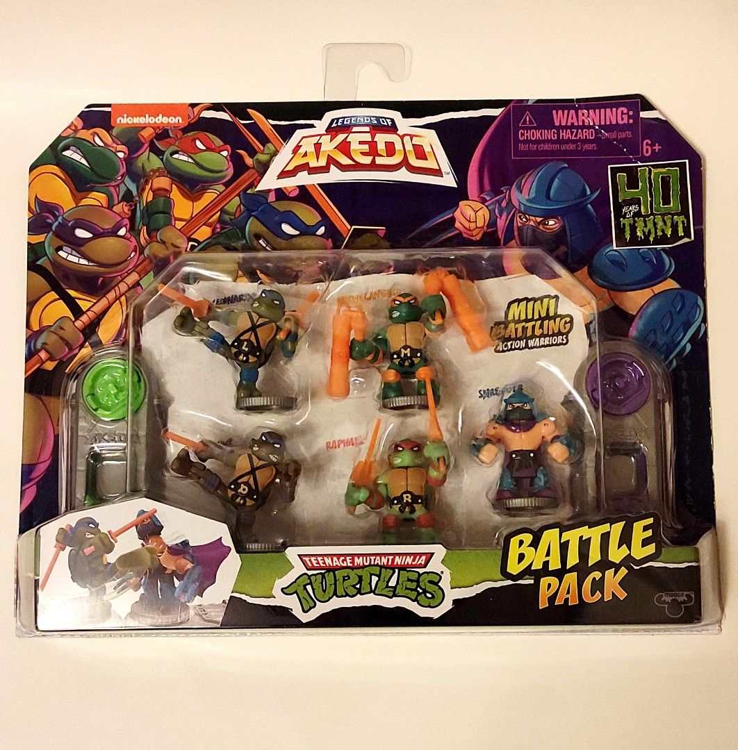 忍者龜40週年 Legends of Akedo Teenage Mutant Ninja Turtles Battle Pack 40 ...